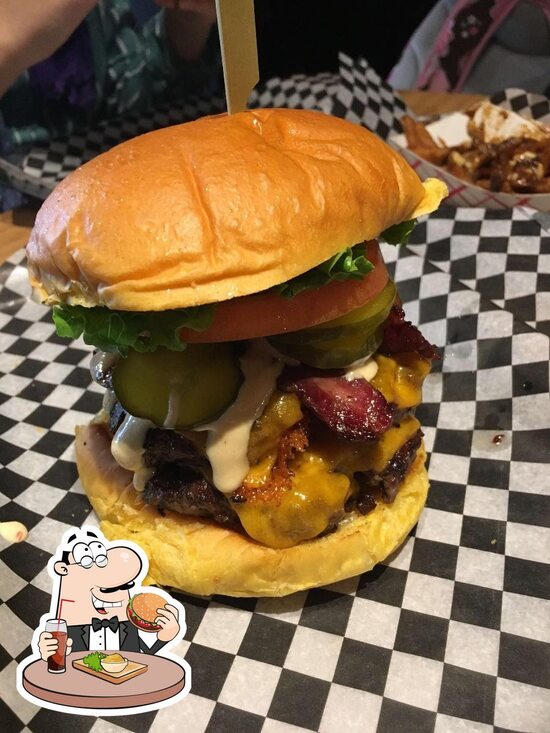 Menu at Top Gun Burger restaurant, Toronto, 251 Augusta Ave