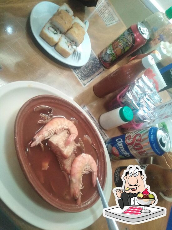 Menu at Mariscos Pacífico restaurant, Morelia