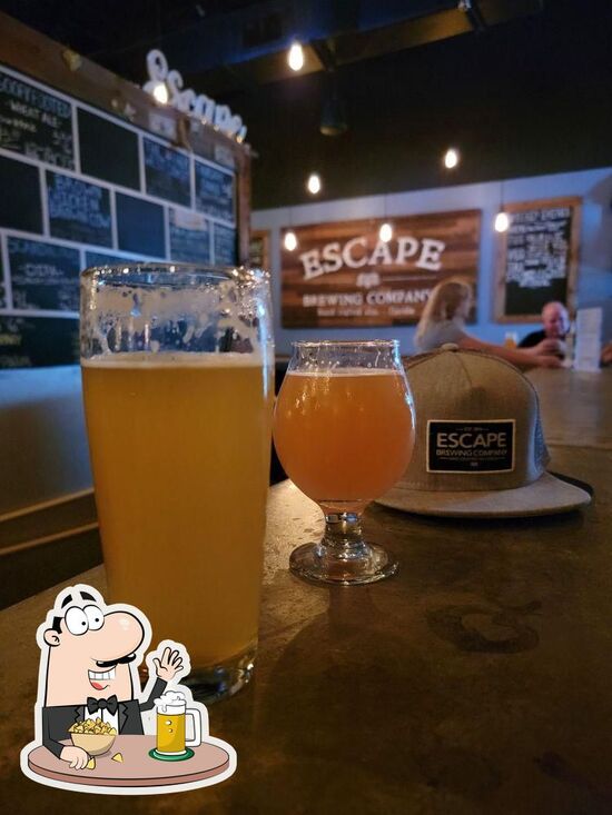 Menu at Escape Brewing Company restaurant, Trinity