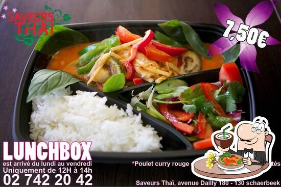 Menu au Saveurs Thai restaurant, Schaerbeek