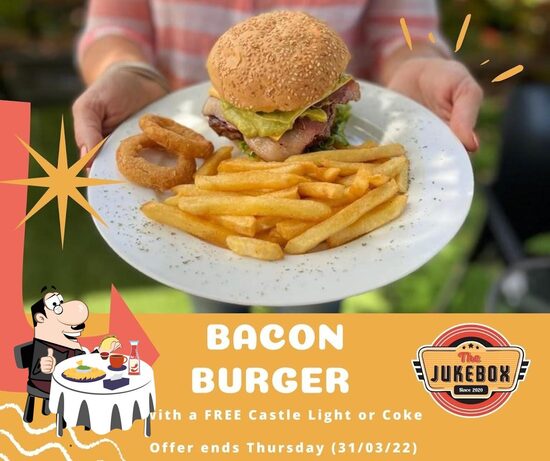 Menu at The Jukebox Restaurant, Potchefstroom