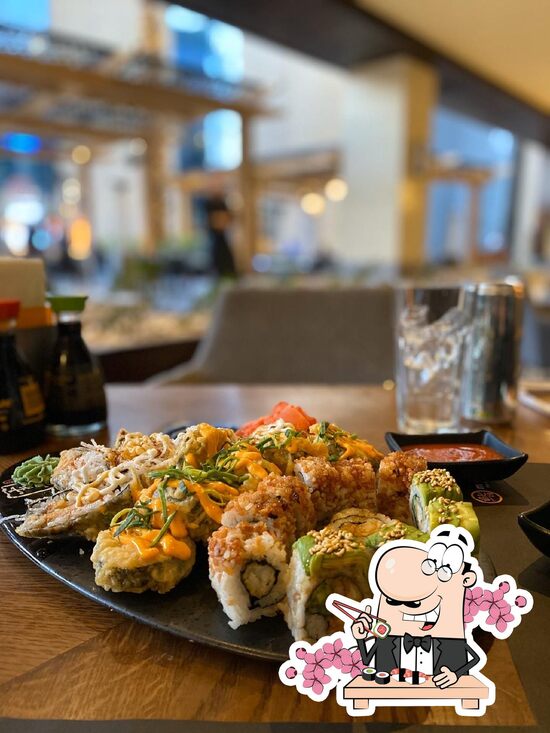Menu at Mori Sushi restaurant, Egypt