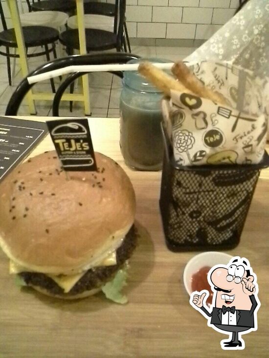 Menu at TeJe's Burger & Steak restaurant, Surabaya, Ruko Golden Palace