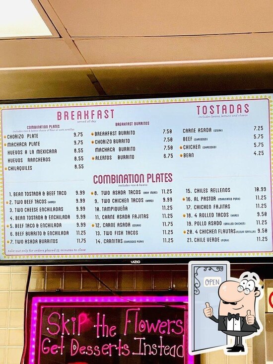 Menu at Sabrosada Fresh Mexican Food restaurant, Westminster, Brookhurst St