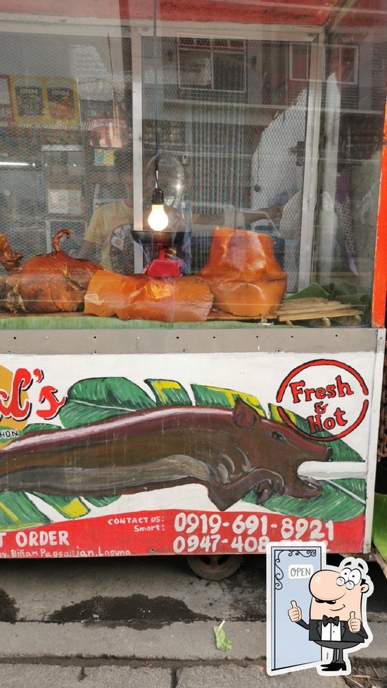 Menu at Leal's Native Lechon restaurant, Pagsanjan