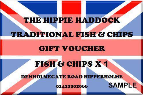 Menu at The Hippie Haddock restaurant, Halifax
