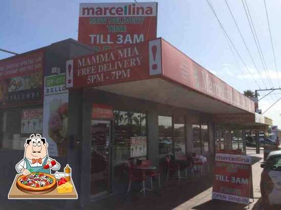 Menu at Marcellina pizzeria, Blair Athol