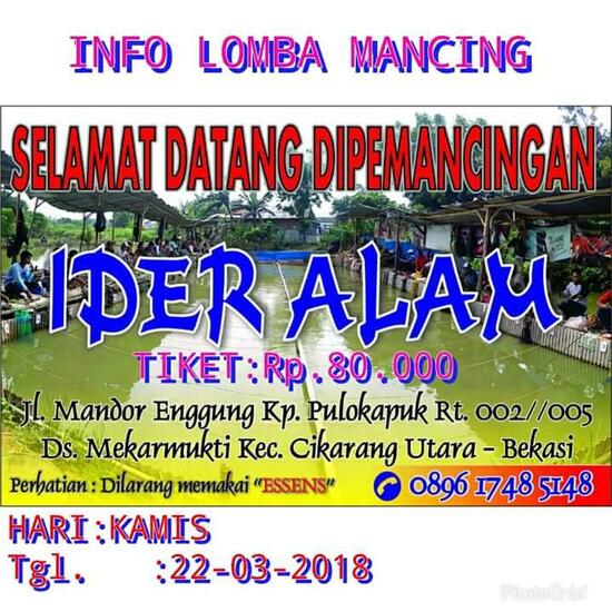 Menu at PEMANCINGAN IKAN MAS IDER ALAM restaurant, Bekasi Regency