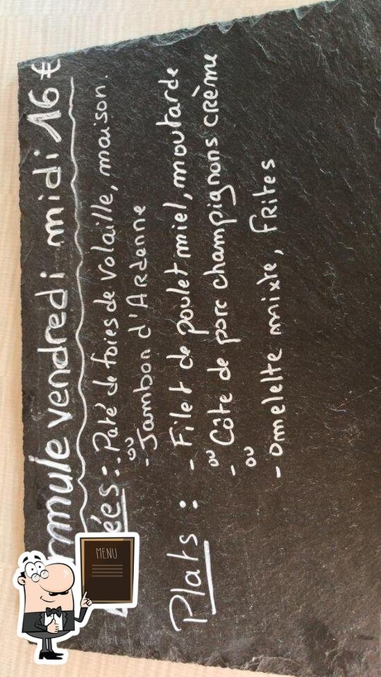 Menu at Le Monument Grill, Nassogne, RN 4 121