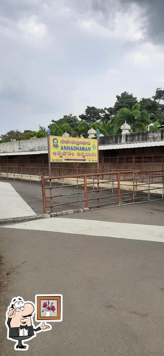 Menu at Annadhanam (Annakshetra) - Sri Puram Golden Temple, Vellore