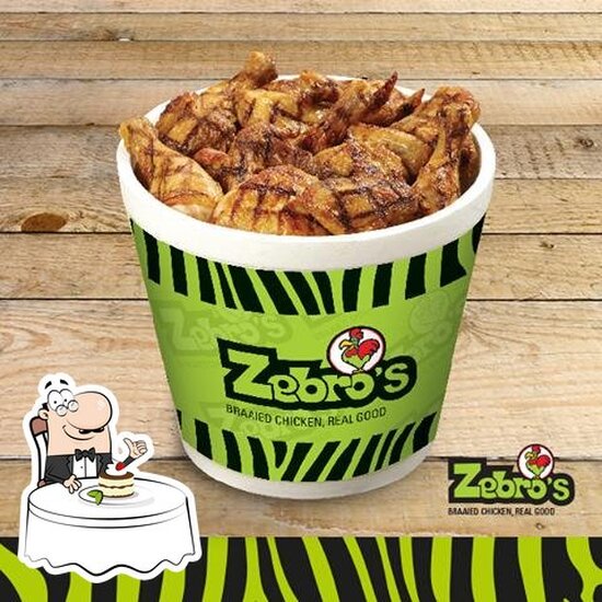 Carta del restaurante Zebros Maponya Mall, Soweto