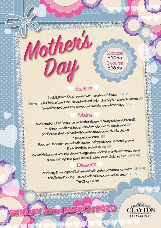 Menu at Clayton Caravan Park pub & bar, Leuchars