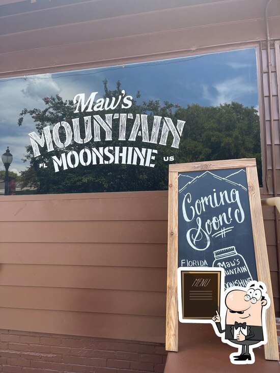 Menu at Maw's Mountain Moonshine - Mt Dora, Mount Dora