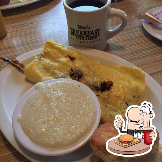 Menu at Mac's Breakfast Anytime restaurant, Aberdeen, N Sandhills Blvd