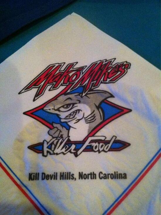 Menu at Mako's Beach Grille + Bar, Kill Devil Hills