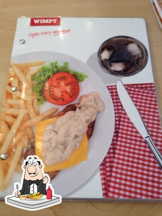 Menu at Wimpy restaurant, Benoni, Rynfield Terrace