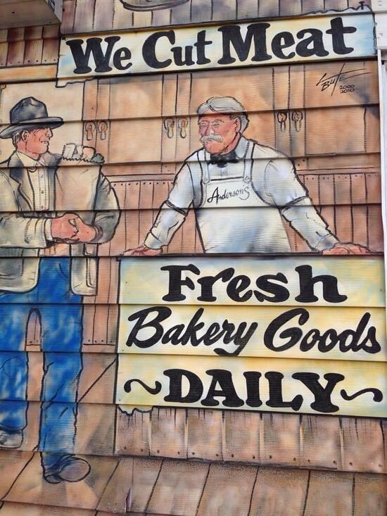 Menu at Anderson's Bakery, Ely