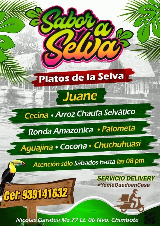 Menu at De la Selva su Encanto restaurant, Nuevo Chimbote District