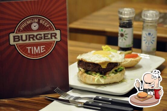 Menu at Burger Time, Amsterdam