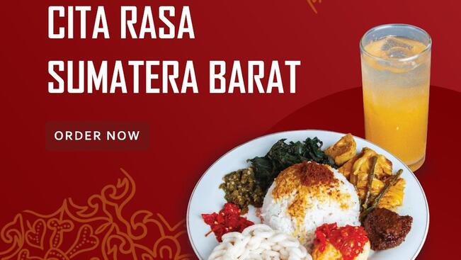 Menu at RM Padang Keluarga restaurant, Bandung