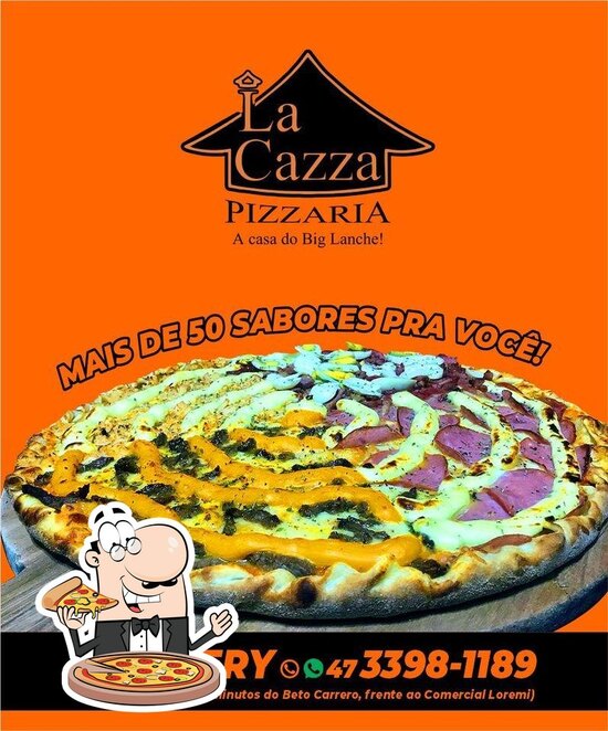 Menu at Pizzaria La Cazza, Penha