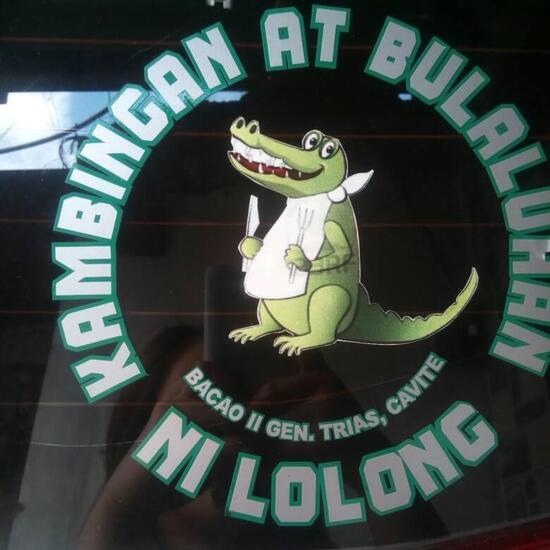 Menu at Kambingan at Bulaluhan ni Lolong, General Trias, Bacao