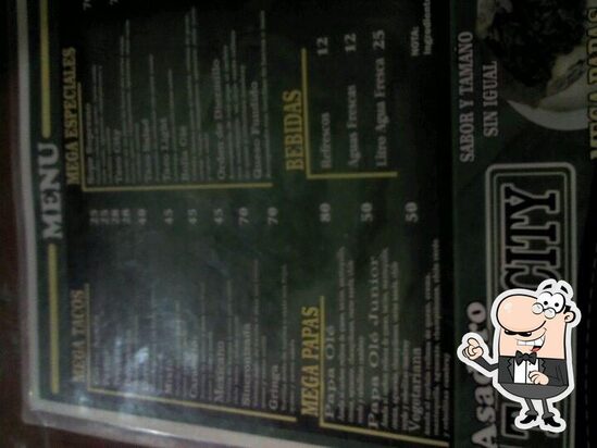 Menu at TACO CITY restaurant, Ciudad Obregón