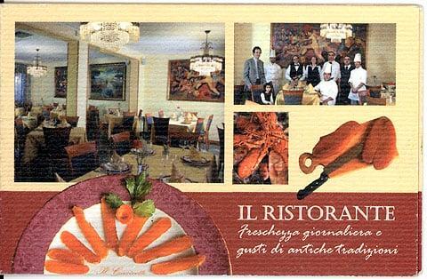 Menu da Il Caminetto ristorante, Cabras