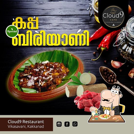Menu at Cloud 9 restaurant, Thrikkakara North