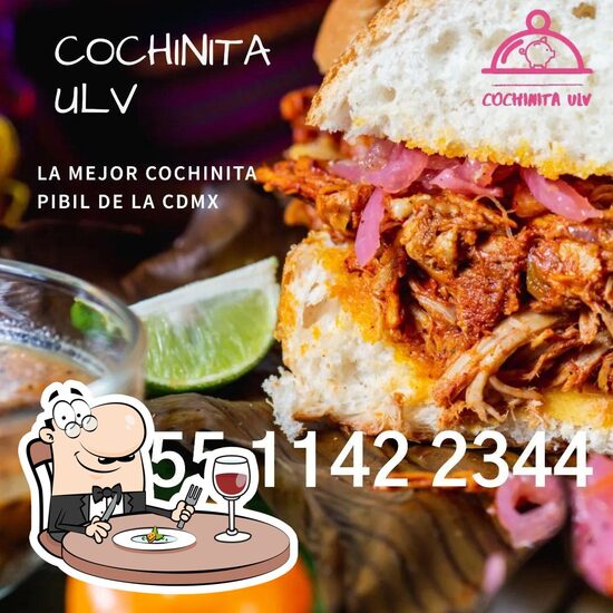 Menu at Cochinita ULV restaurant, Mexico City