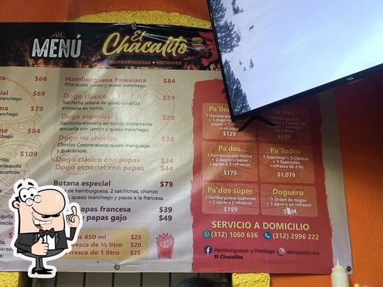 Menu at El Chacalito Hamburguesas + Hot dogs restaurant, Villa de Álvarez
