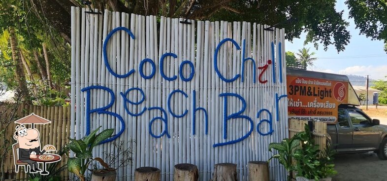 Menu at coco chill beach bar, Phuket
