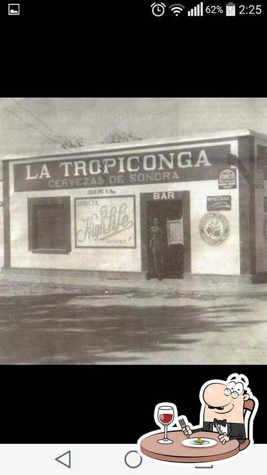Carta del pub y bar Tropiconga, Hermosillo