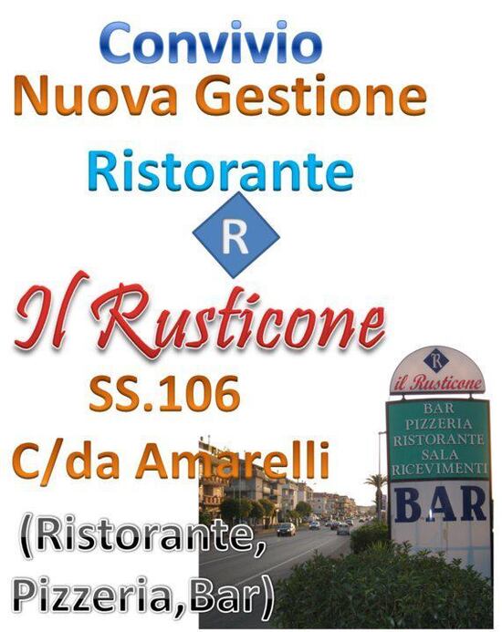 Menu da Il Rusticone pizzeria, Rossano Stazione, c/da amarelli ss106