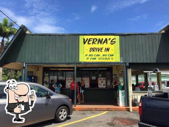 Menu at Verna's Drive In restaurant, Hilo
