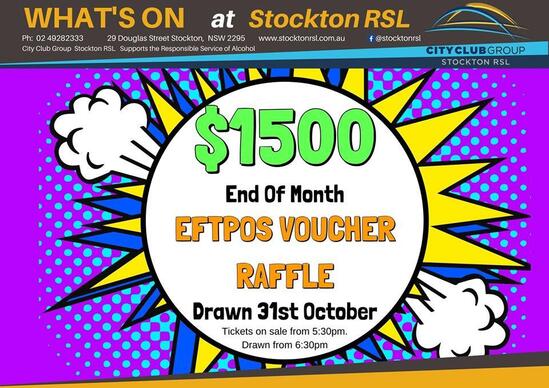 Menu at Stockton RSL pub & bar, Stockton
