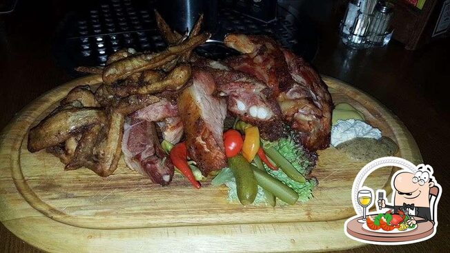 Menu at Mamut Pub, Brno