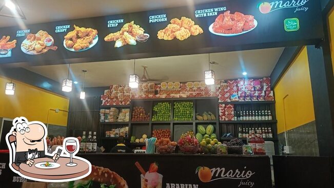 Menu at Mario juicy, Ambur