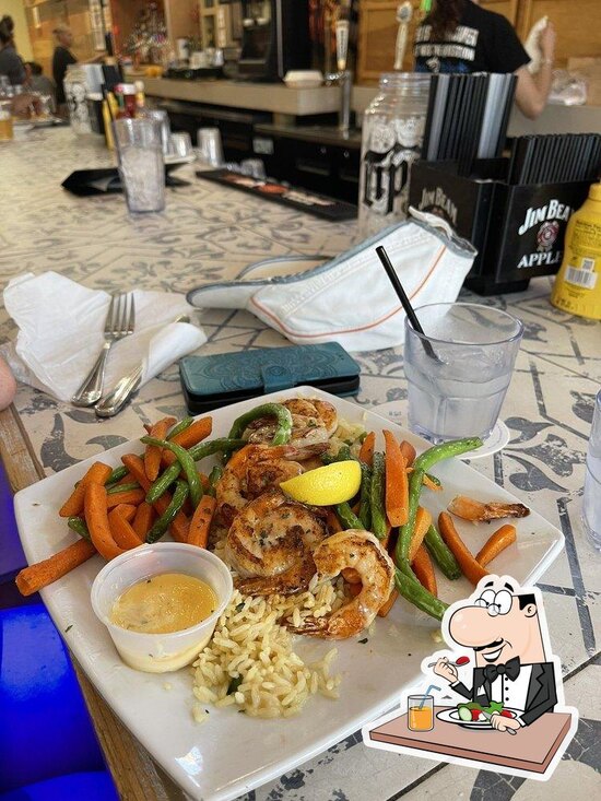Menu at Shark Shack restaurant, Galveston