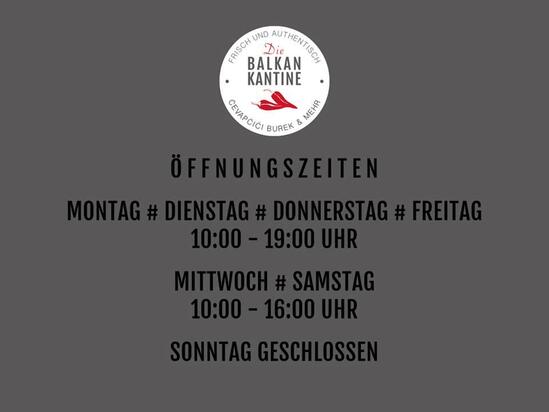 Speisekarte von Die Balkan Kantine restaurant, Bad Soden am Taunus