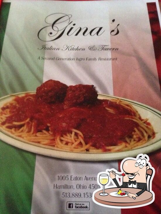 Menu at Gina's Italian Kitchen & Tavern restaurant, Hamilton