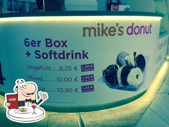 Menu au Mikes Donut, Allemagne