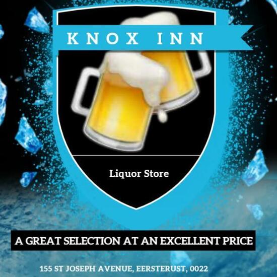 Menu at Knox Inn pub & bar, Pretoria