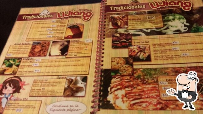 Menu at Li Jiang restaurant, Monterrey
