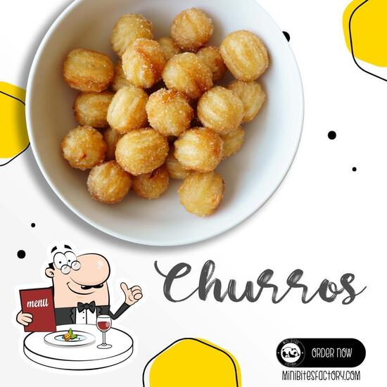 Carta del restaurante Mini Bites Factory Naugatuck Waterbury CT, Naugatuck