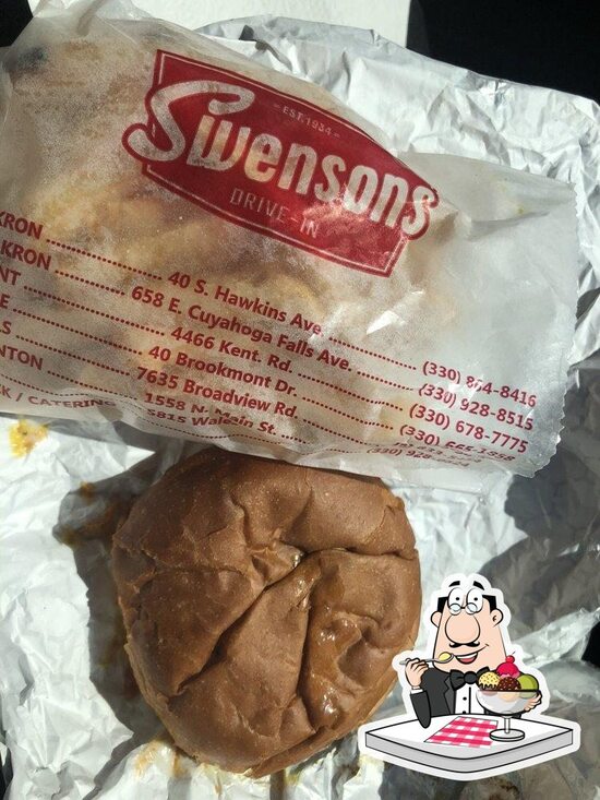 Menu at Swensons Drive-In fast food, North Olmsted