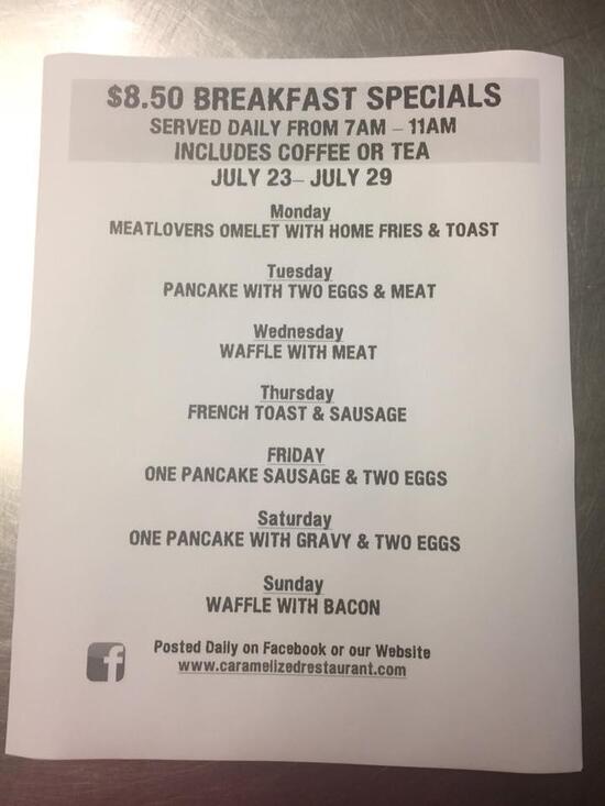 Menu at Route 11 Diner BBQ, Woodstock
