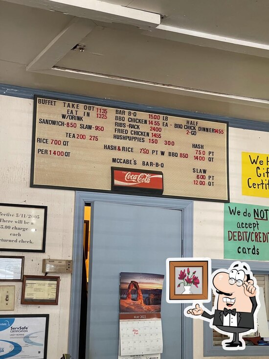 McCabe's Bar-B-Q, Manning - Restaurant menu, prices and reviews