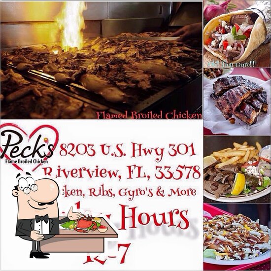 Menu at Pecks BBQ, Riverview, US Highway 301 S
