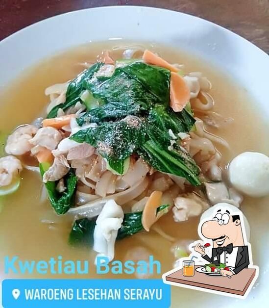 Menu at Waroeng Lesehan Serayu restaurant, Indonesia